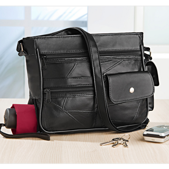 Ledertasche "Patchwork" schwarz 28254000 | 3PAGEN